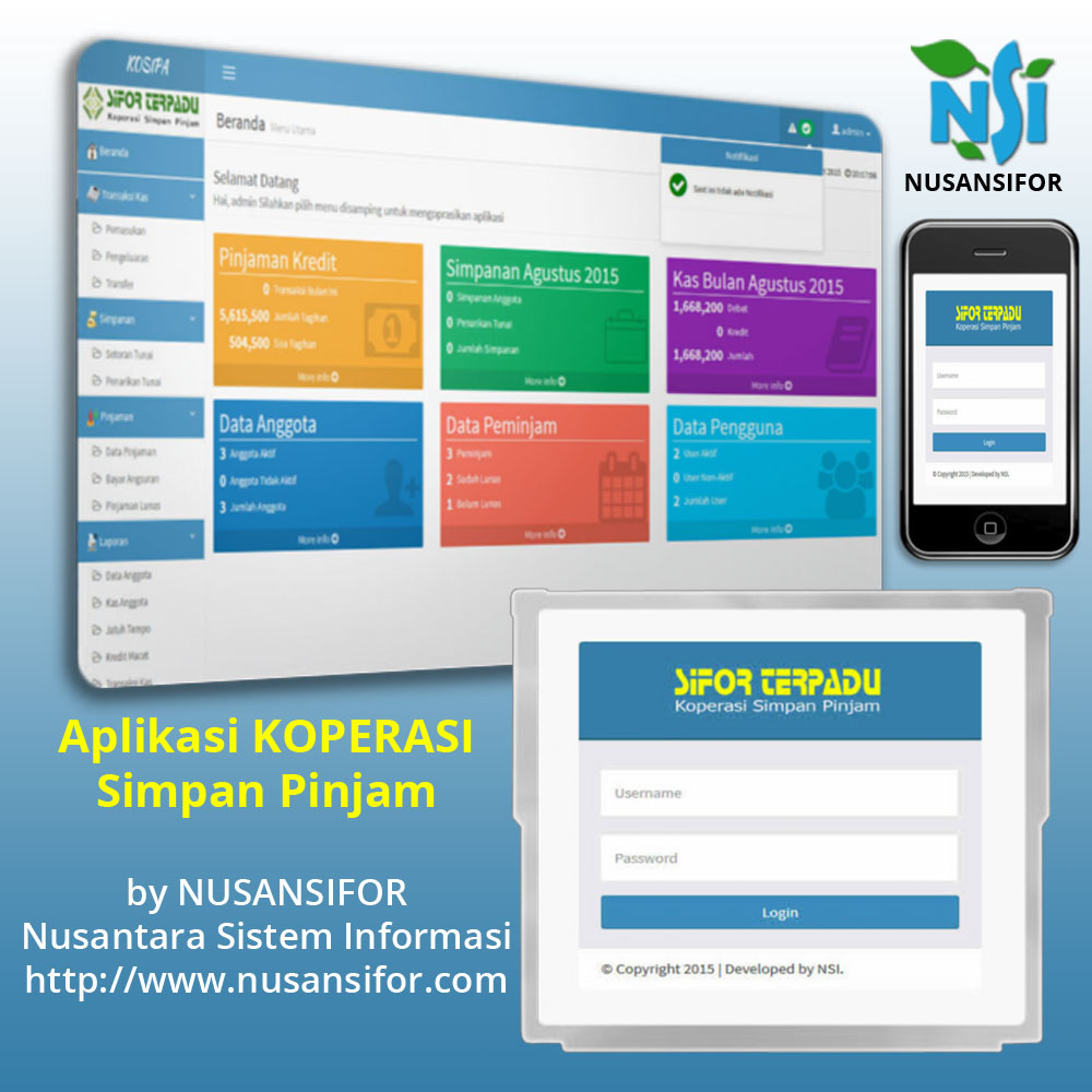 Aplikasi Koperasi Simpan Pinjam + Akuntansi (KOSIPA) – Nusansifor